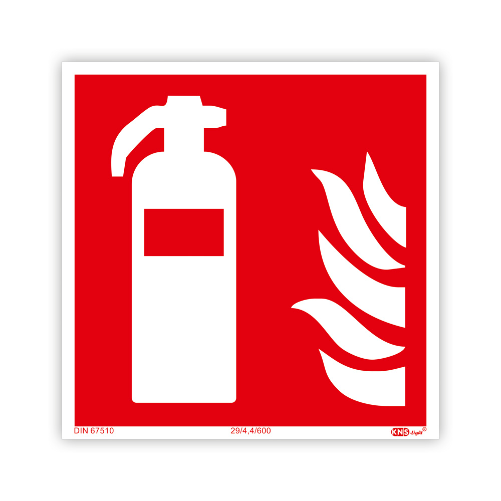 Schild KNS "Feuerl?scher" 30 x 30 cm | N30015